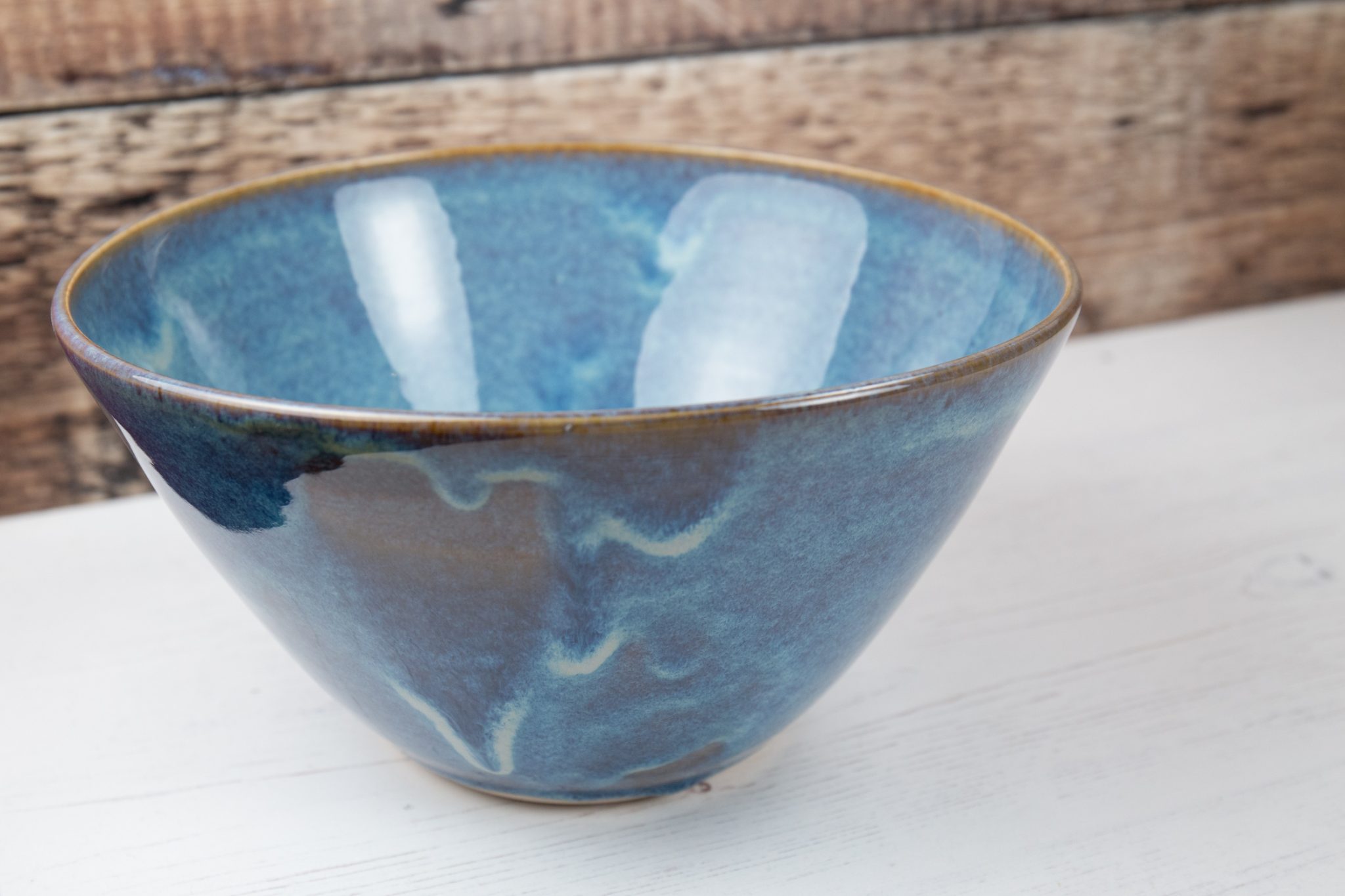 Stoneware Bowl - Denim - Thrown In Stone
